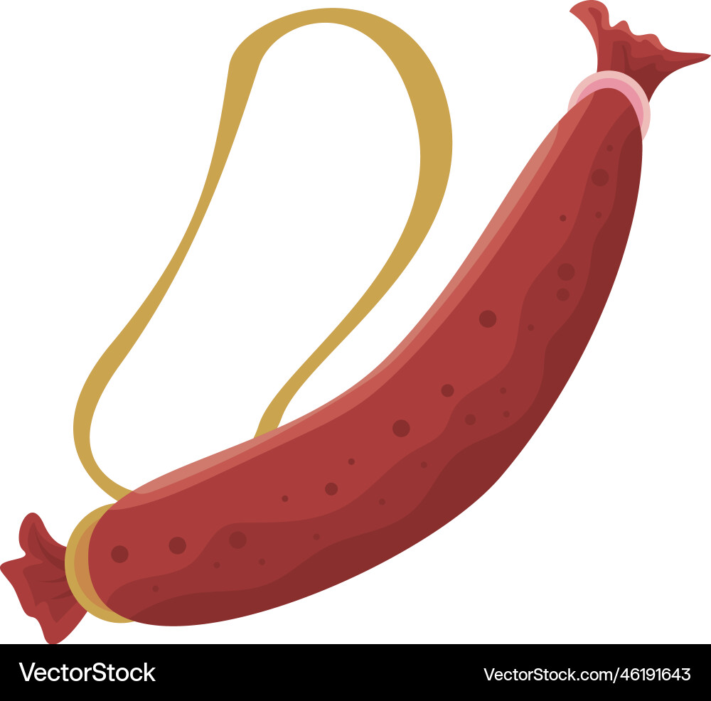 Chorizo grill food Royalty Free Vector Image - VectorStock