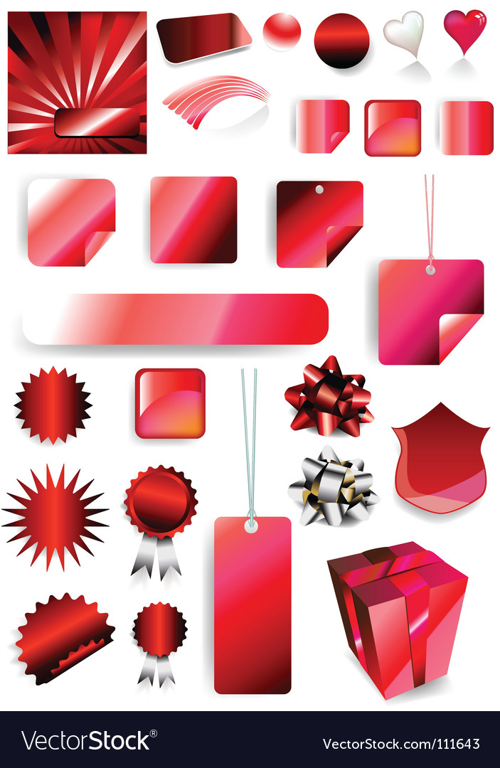 Gift set Royalty Free Vector Image - VectorStock