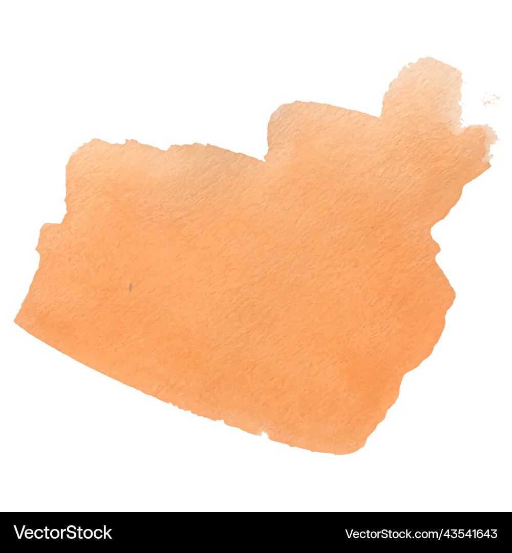 Hand drawn abstract watercolor stain isolated Vector Image