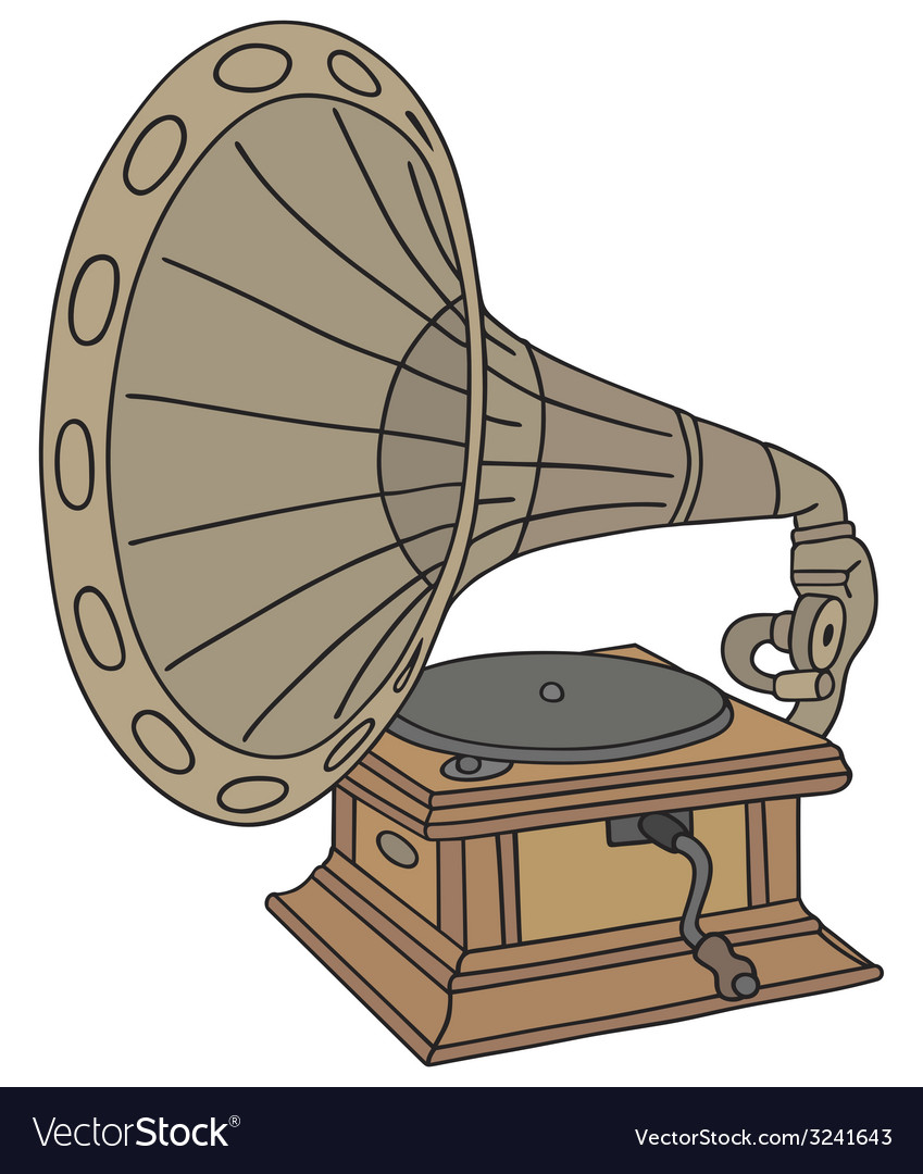 Old gramophone Royalty Free Vector Image - VectorStock Old gramophone Royalty Free Vector Image - VectorStock