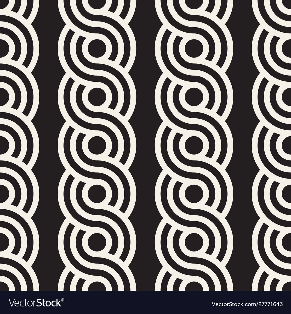 Seamless interlaced stylish pattern repeating Vector Image Seamless interlaced stylish pattern repeating Vector Image