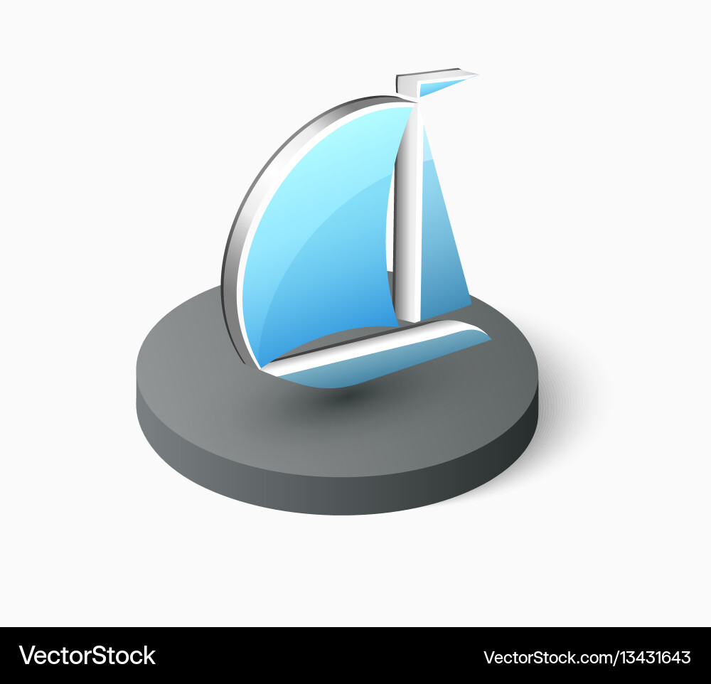 Ship tour boat yacht Royalty Free Vector Image