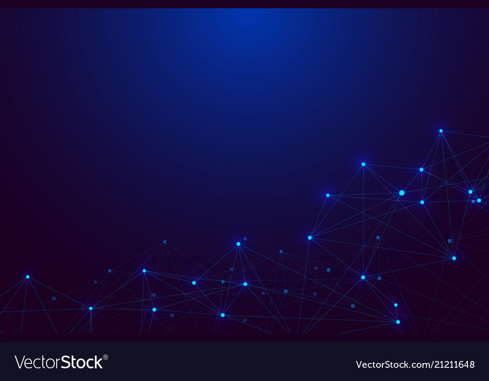 Big data visualization artificial intelligence Vector Image