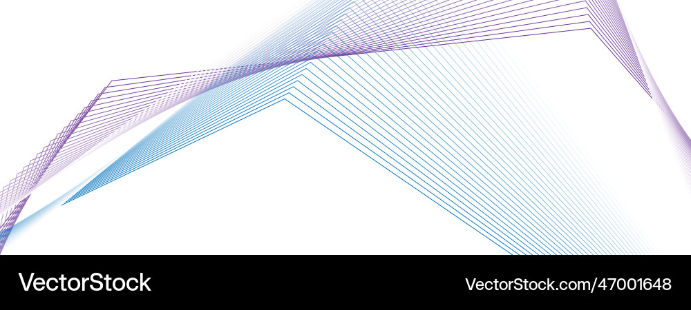 Blue violet minimal lines abstract futuristic Vector Image
