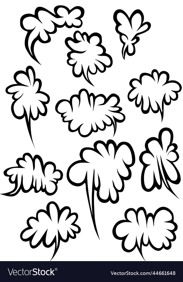 Bubble clouds Royalty Free Vector Image - VectorStock