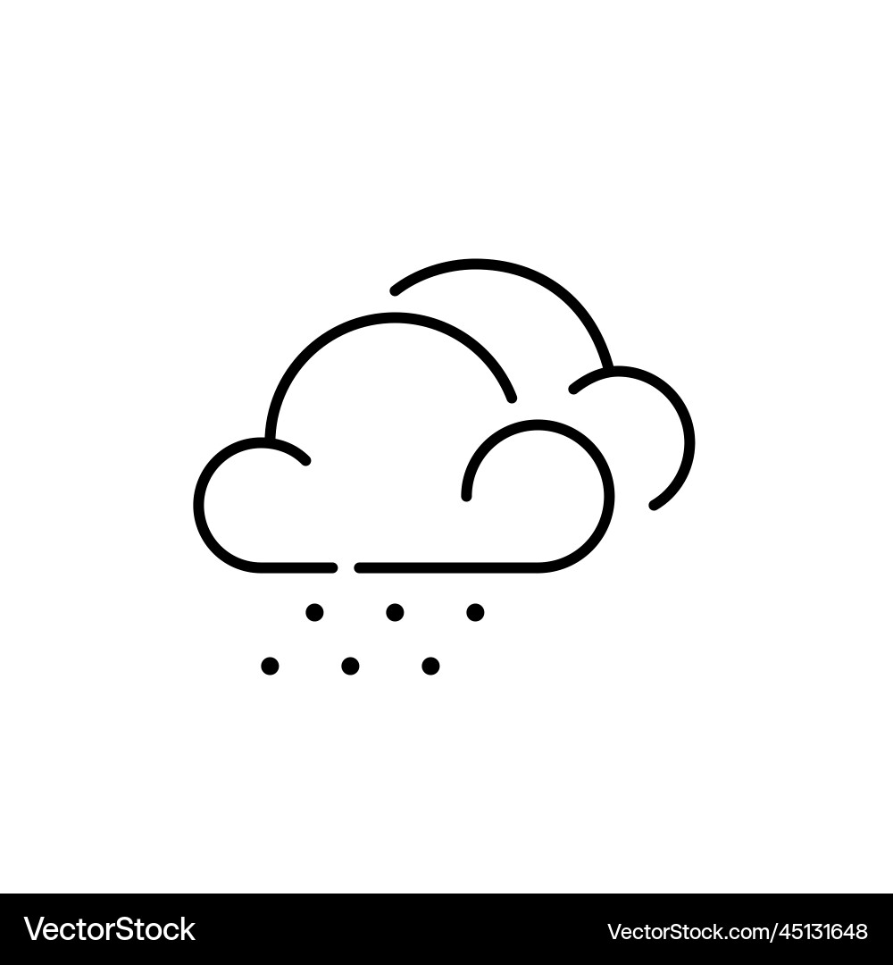 Hail heavy ice rain weather forecast pixel Vector Image