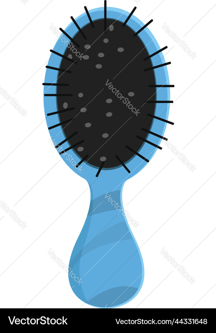 Hair brush on a white background Royalty Free Vector Image