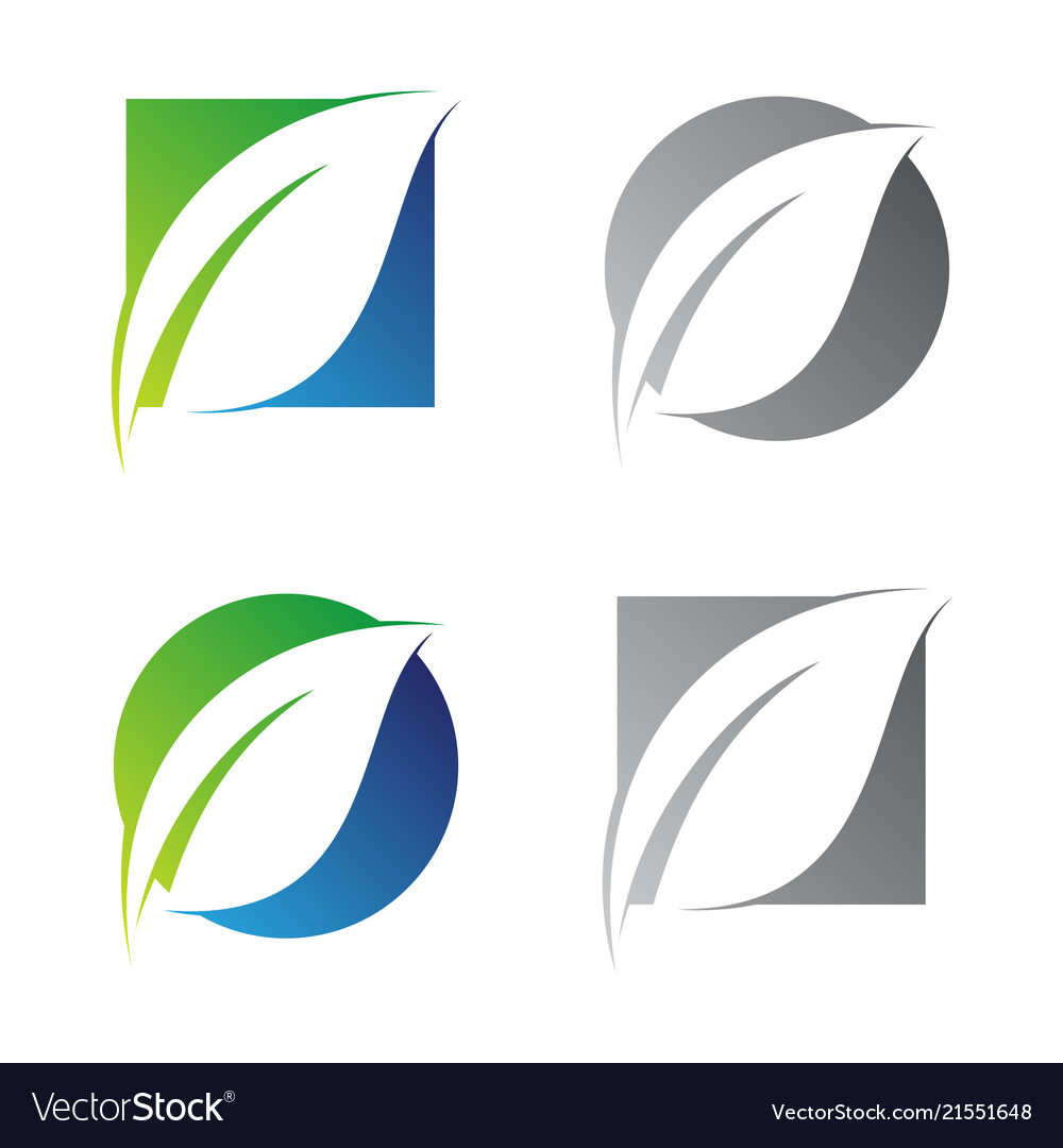 Simple leaf Royalty Free Vector Image - VectorStock