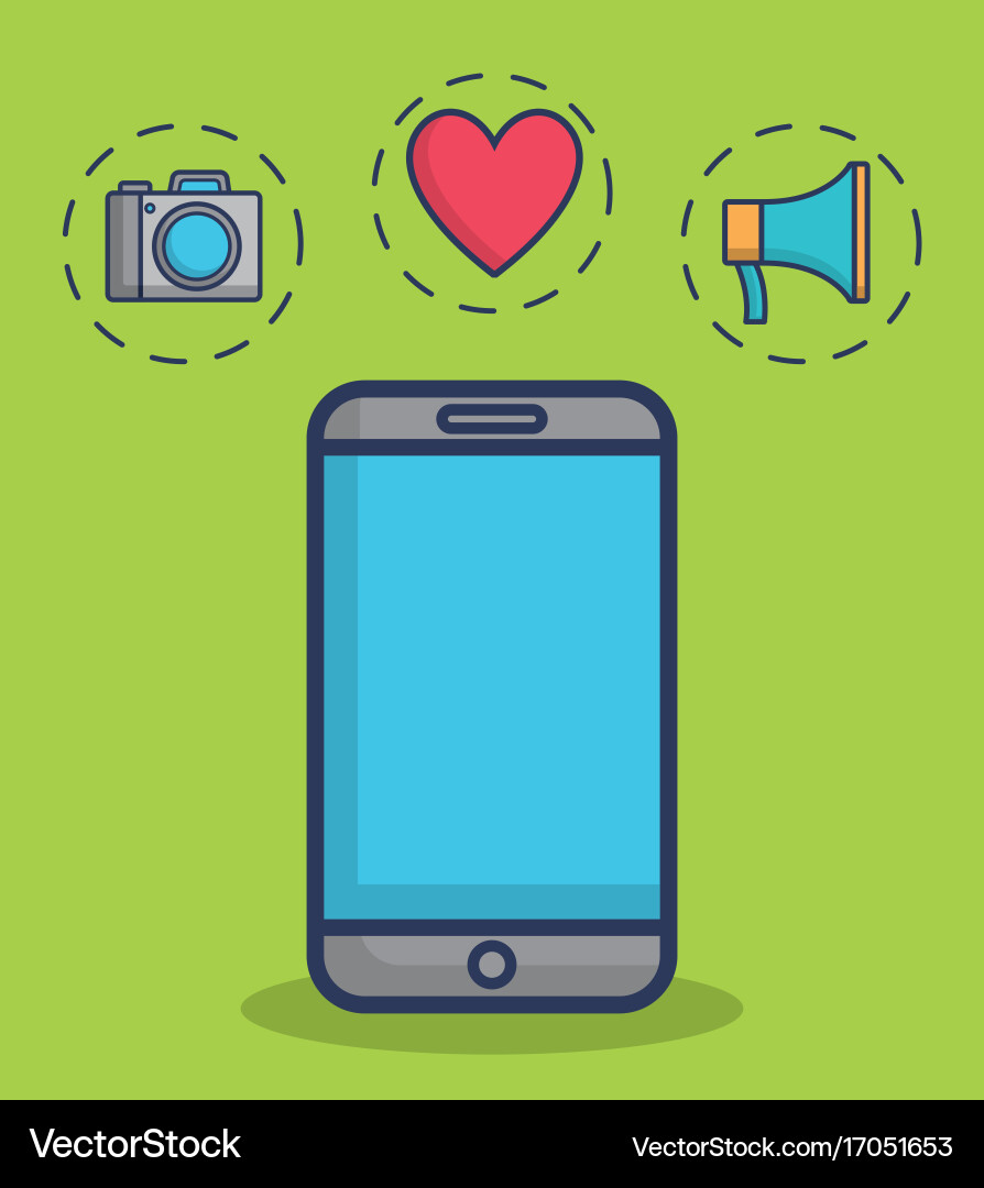 Digital marketing design Royalty Free Vector Image