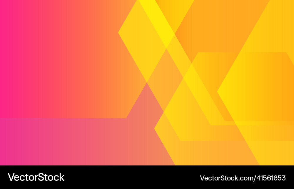 Gradient shape of hexacolorful abstract geometric Vector Image