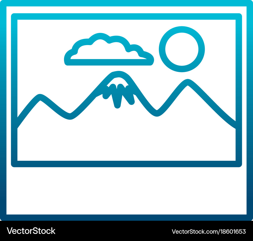 Landscape photo picture Royalty Free Vector Image