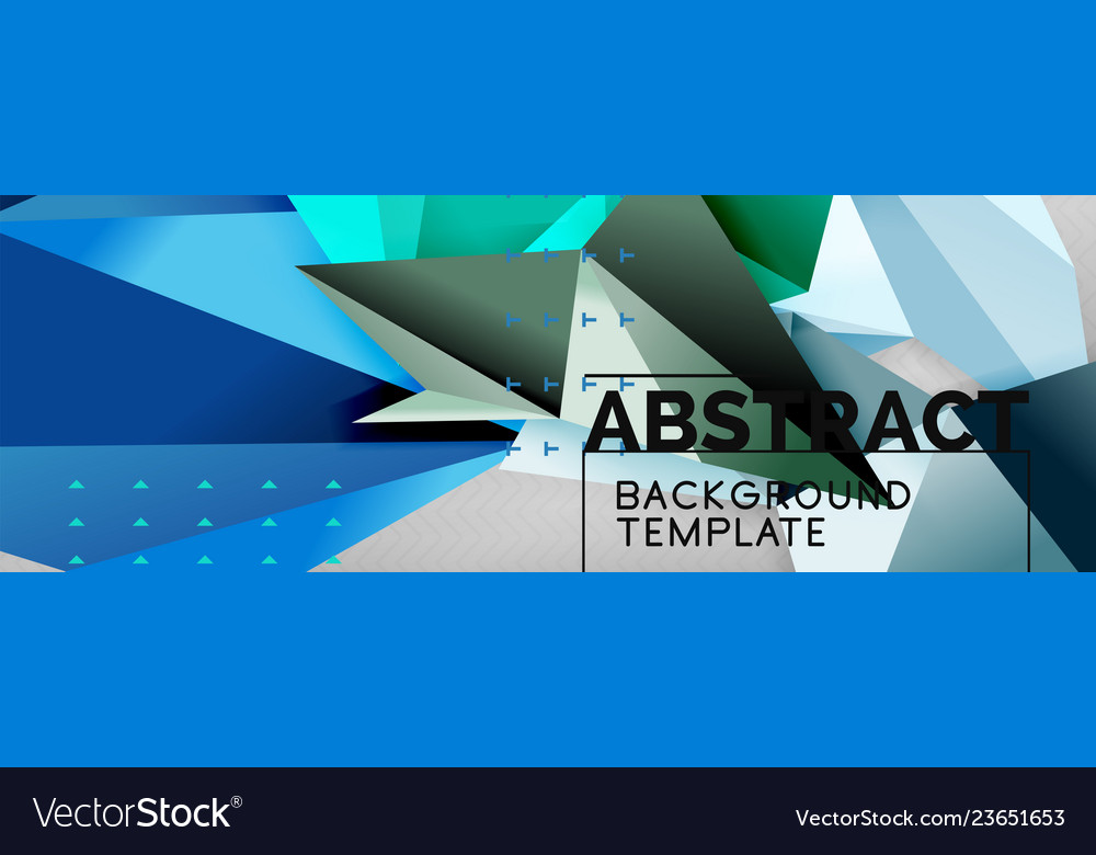 Triangles background techno template Royalty Free Vector