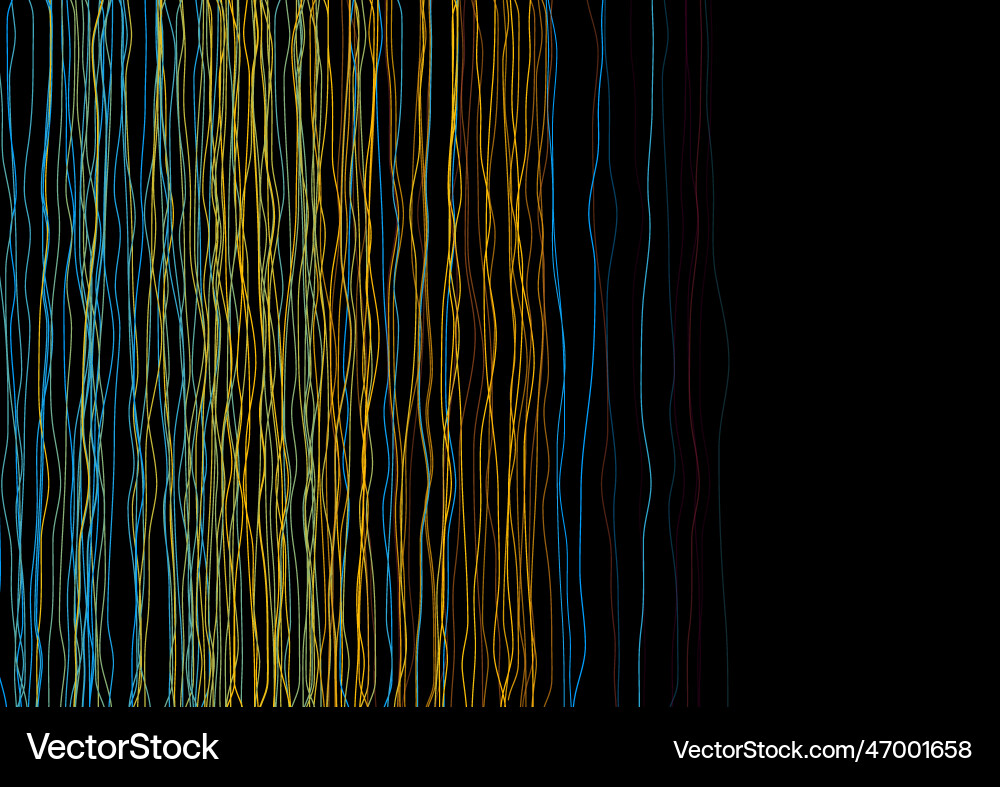 Colorful wavy lines abstract minimal background Vector Image