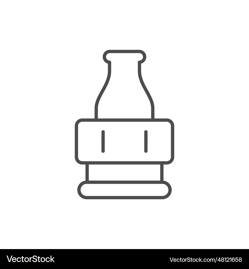 Hose connector line outline icon Royalty Free Vector Image