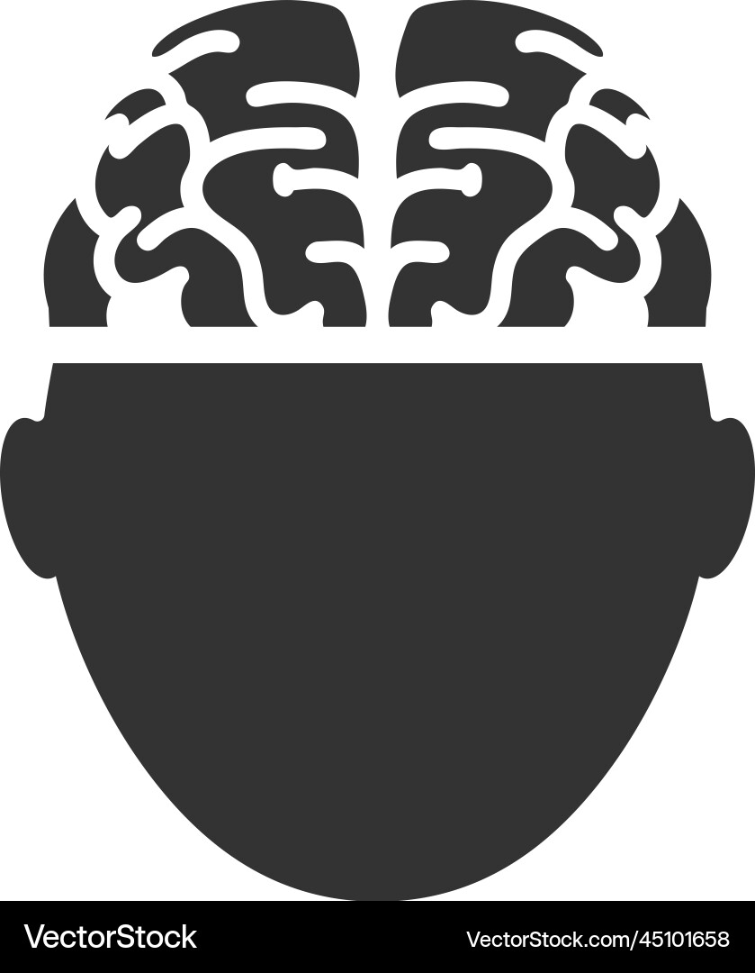 Human brain icon Royalty Free Vector Image - VectorStock
