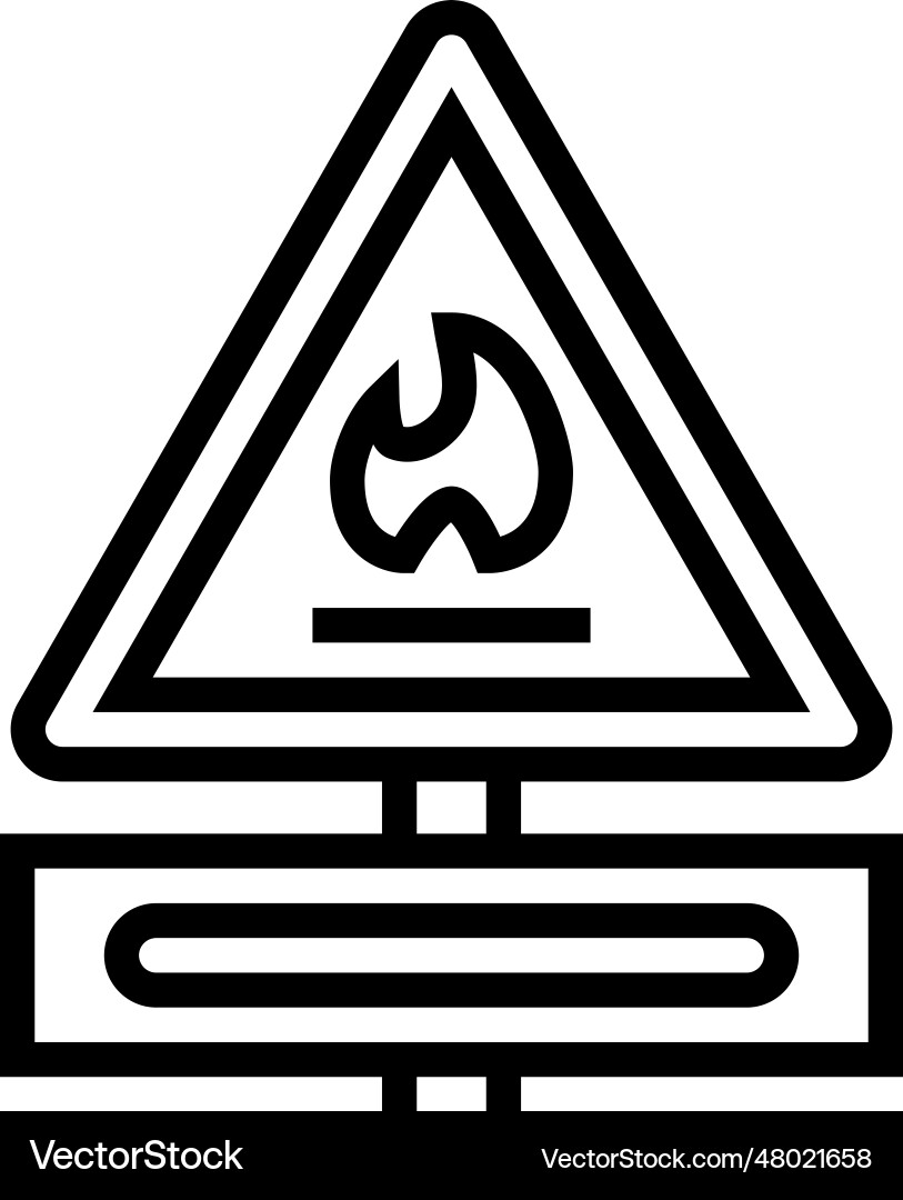 Safety gas service line icon Royalty Free Vector Image