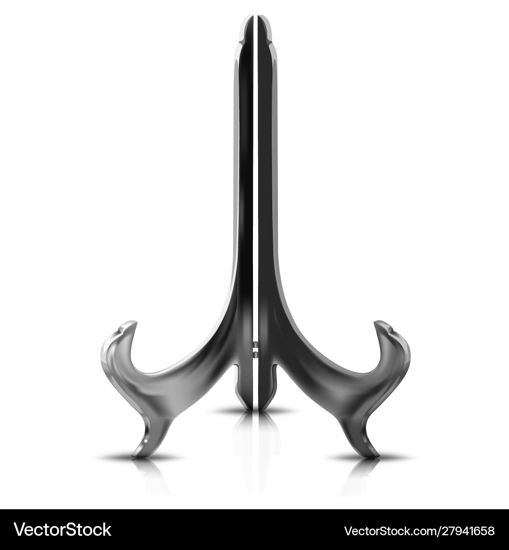 Un mock-up black stand for plate front Royalty Free Vector