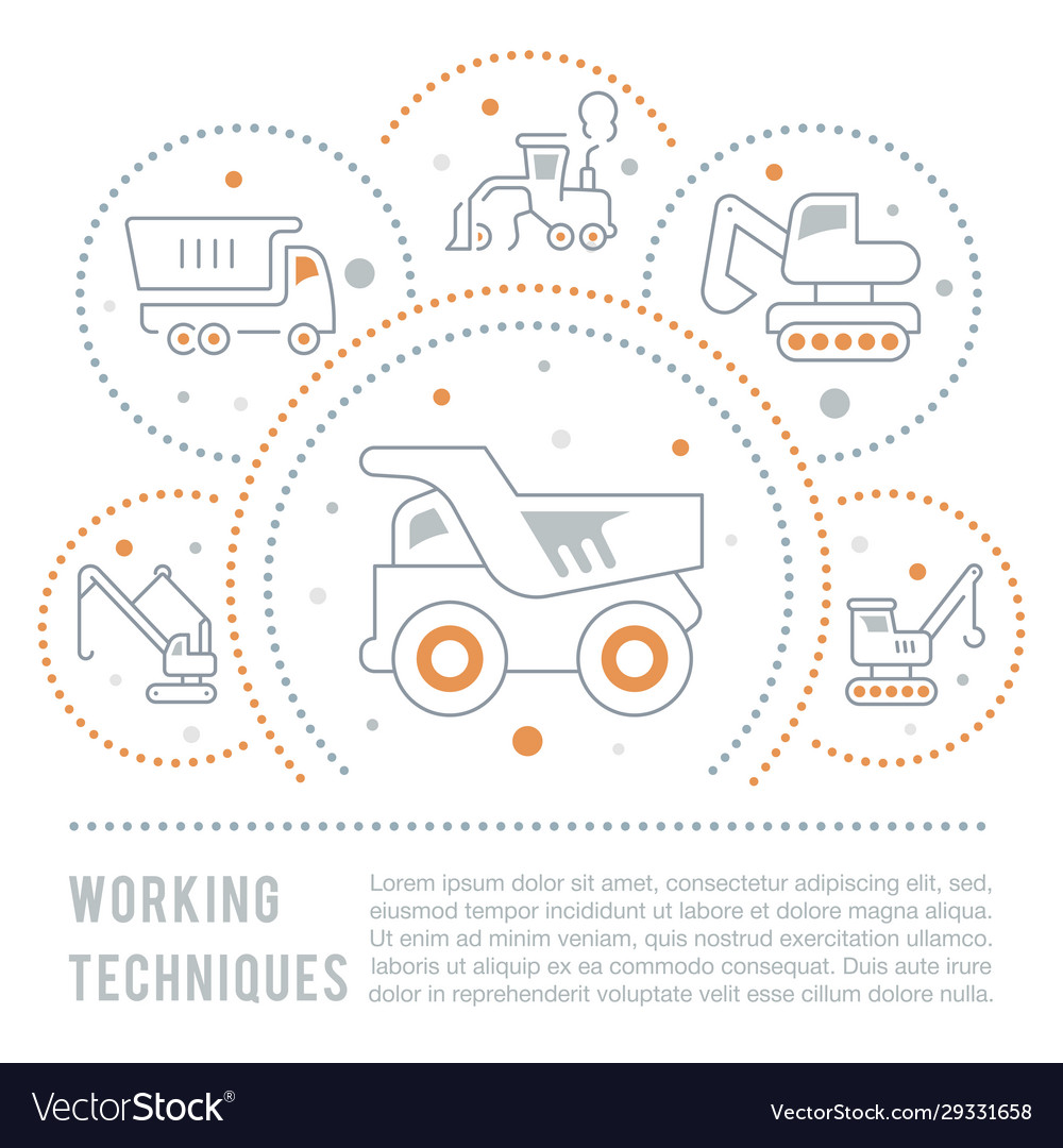 Website banner and landing page working Royalty Free Vector