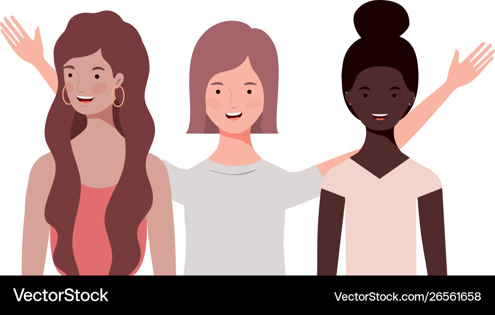 Women with speech bubble avatar character Vector Image