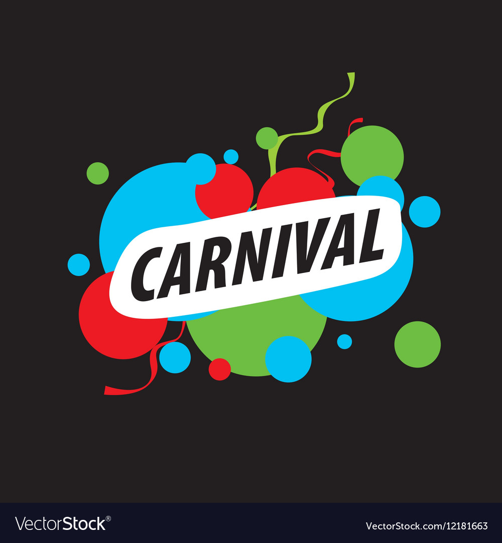 Abstract logo carnival Royalty Free Vector Image