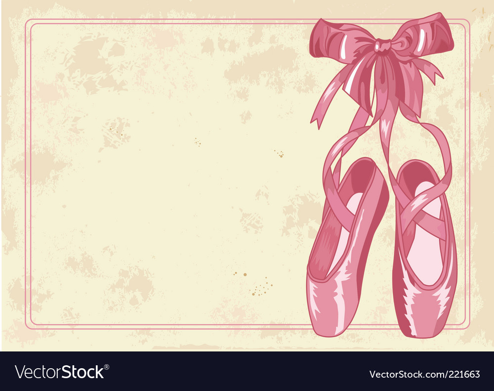 Ballet slippers Royalty Free Vector Image - VectorStock