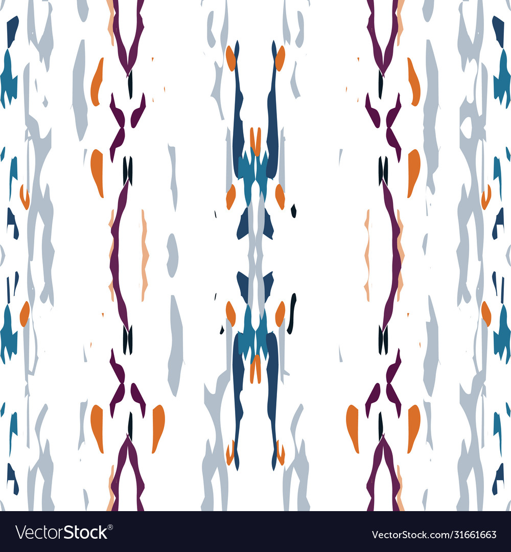 Batik hand drawn paint texture seamless Royalty Free Vector