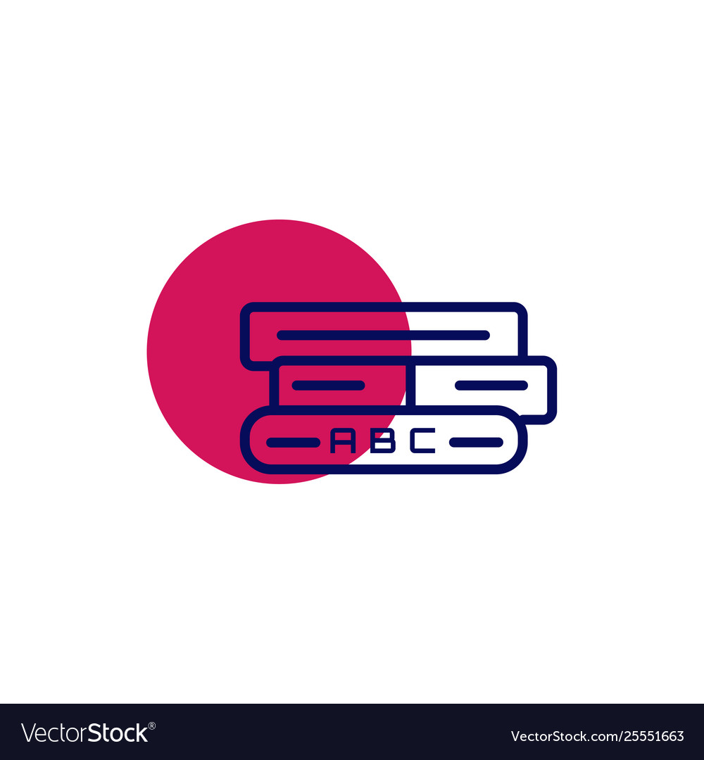 Education book icon- three Royalty Free Vector Image