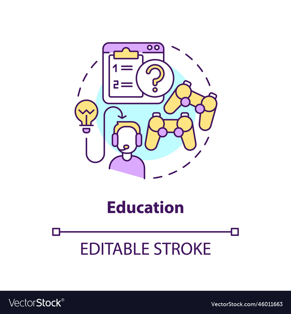 Education concept icon Royalty Free Vector Image