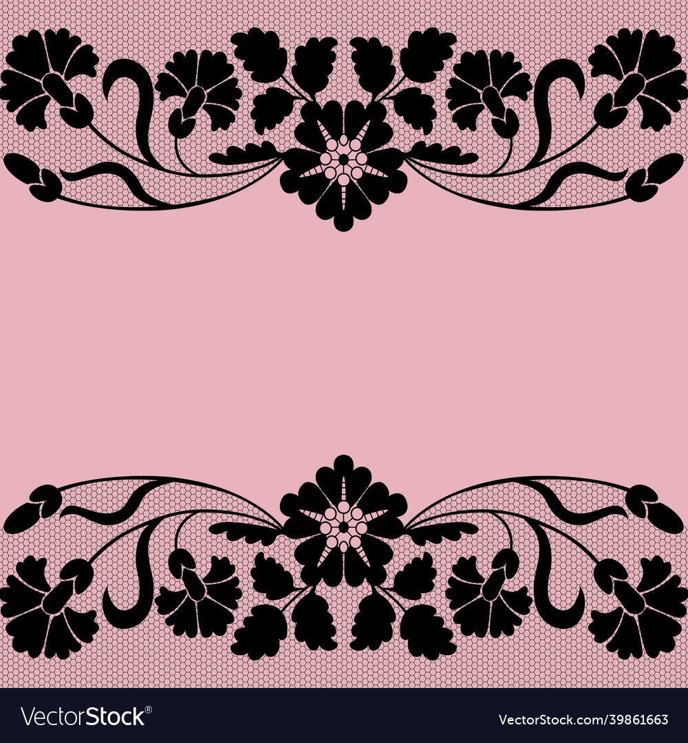 Floral lace pattern Royalty Free Vector Image - VectorStock