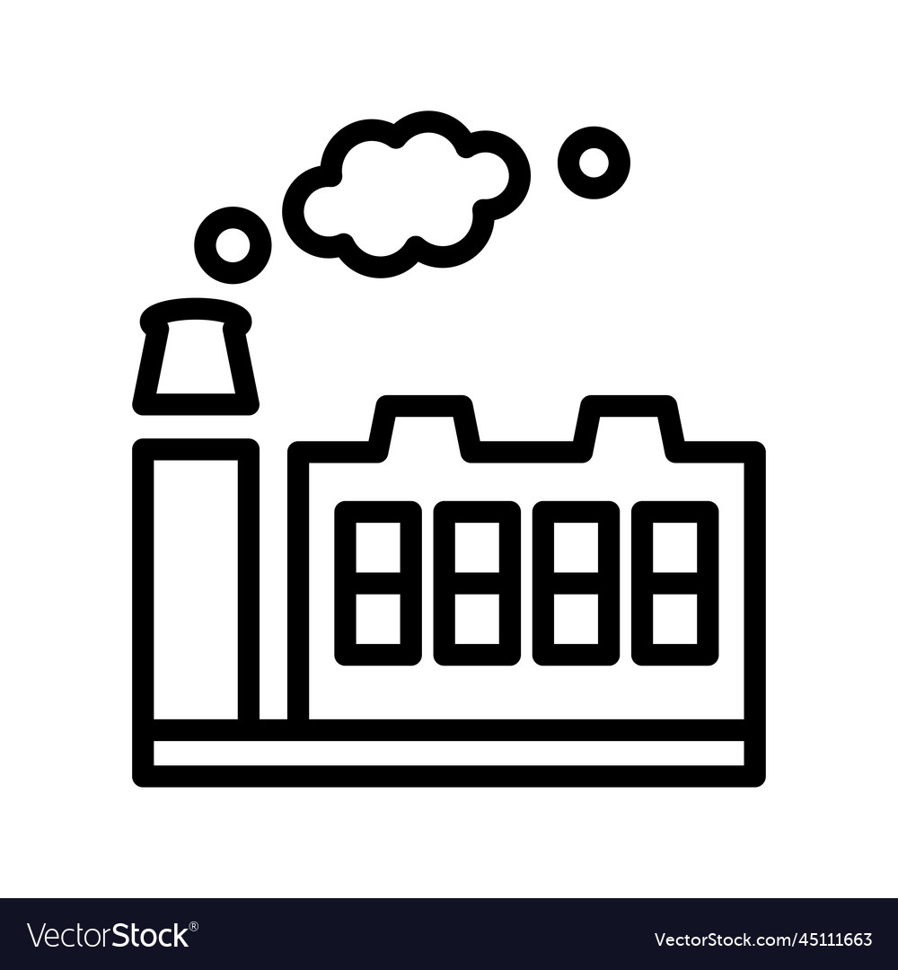 Industry factory icon Royalty Free Vector Image