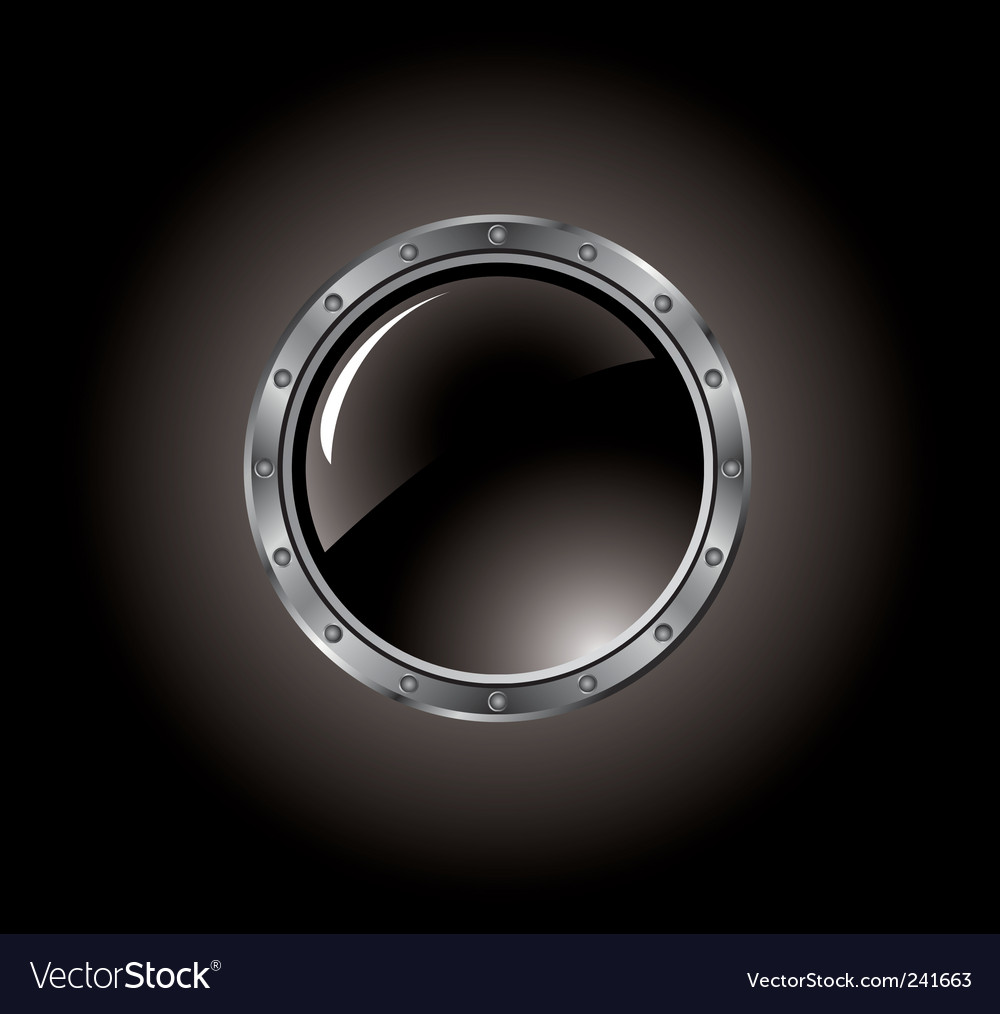 Metal button with bolts Royalty Free Vector Image