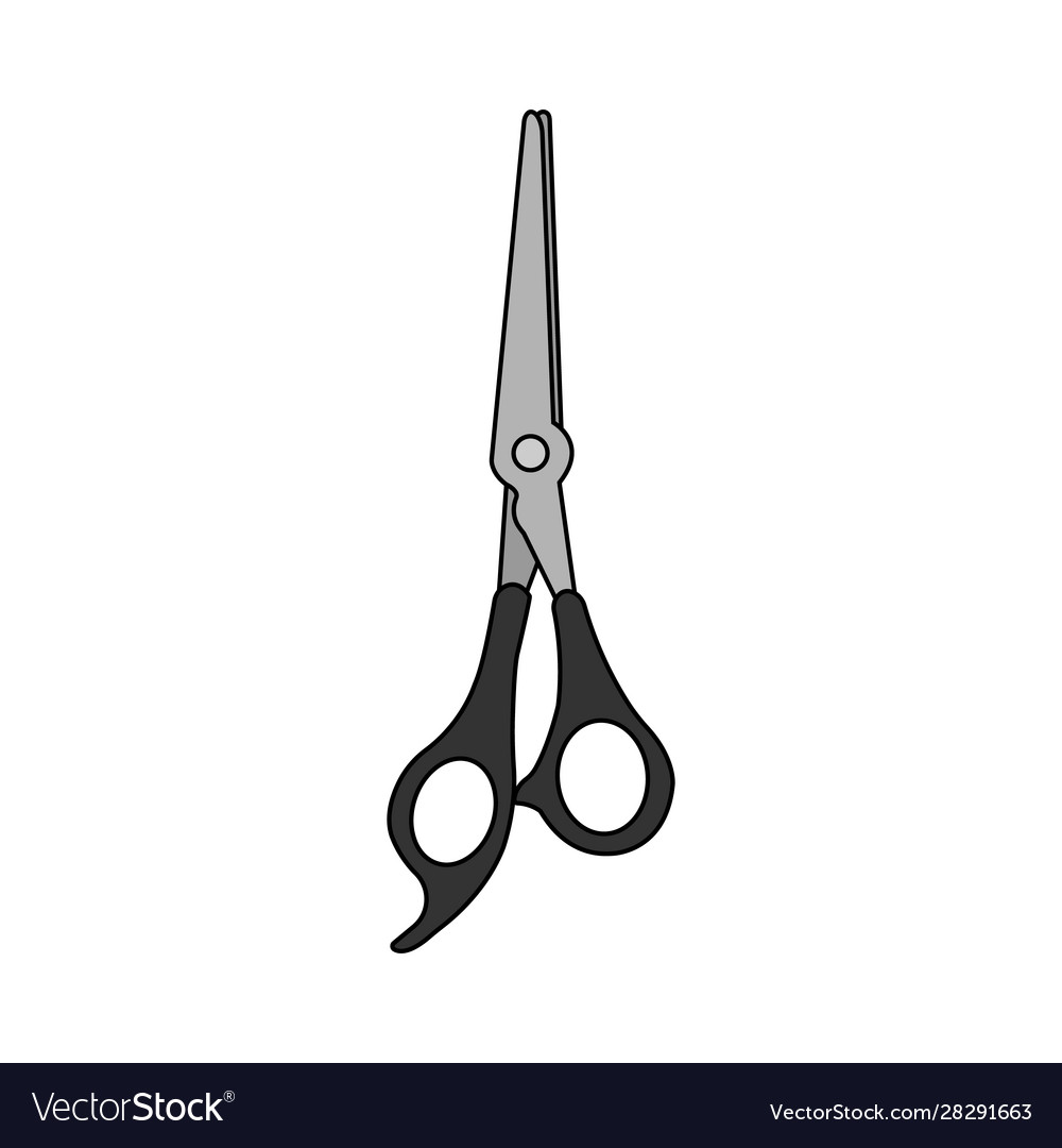 Scissors color Royalty Free Vector Image - VectorStock