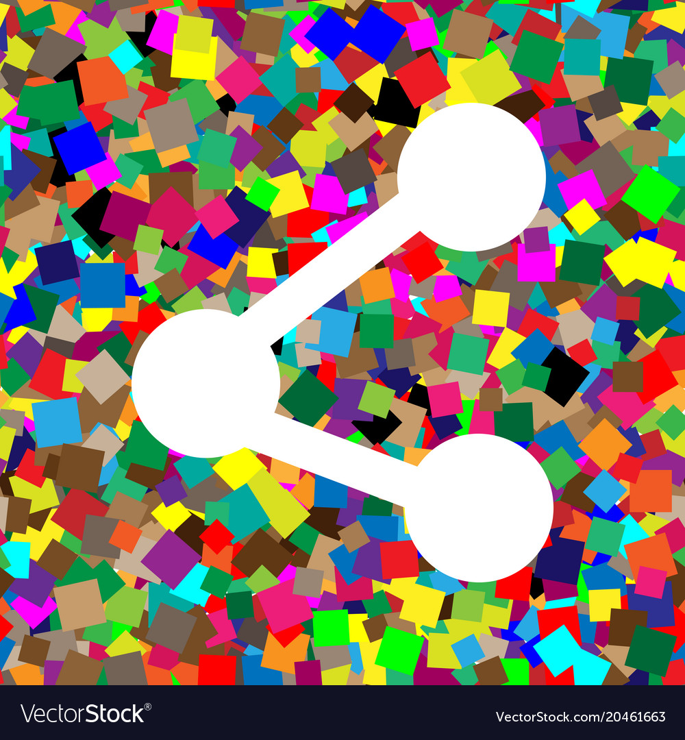 Share sign white icon Royalty Free Vector Image