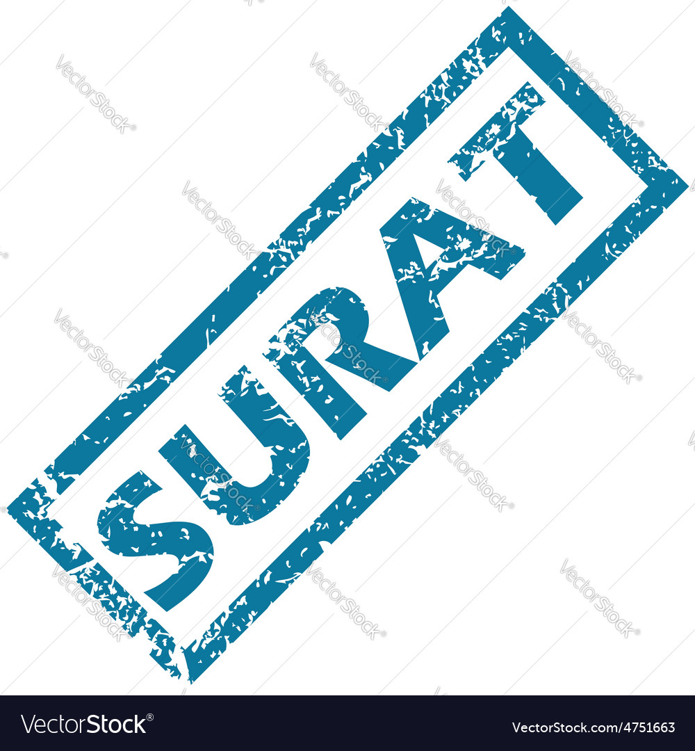 Surat rubber stamp Royalty Free Vector Image - VectorStock