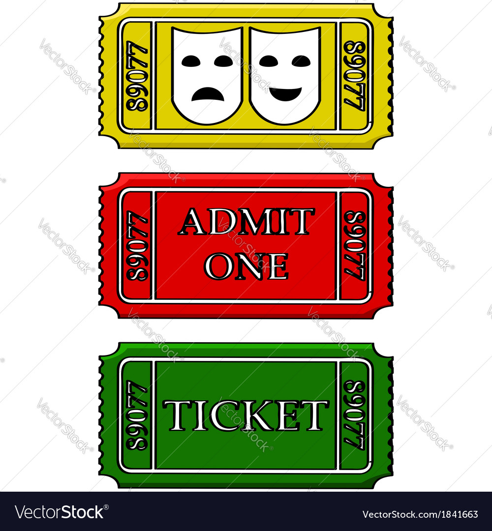 Tickets Royalty Free Vector Image - VectorStock