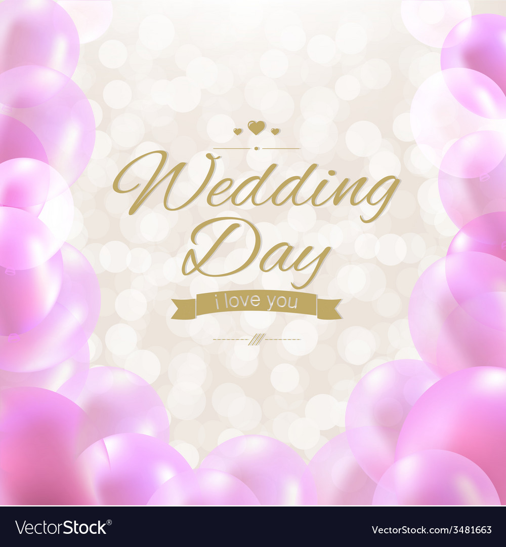 Wedding day Royalty Free Vector Image - VectorStock