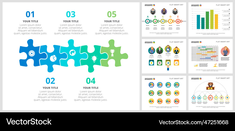 Colorful planning or management concept Royalty Free Vector
