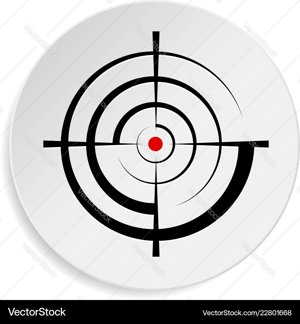 Crosshair reticle viewfinder target graphics Vector Image
