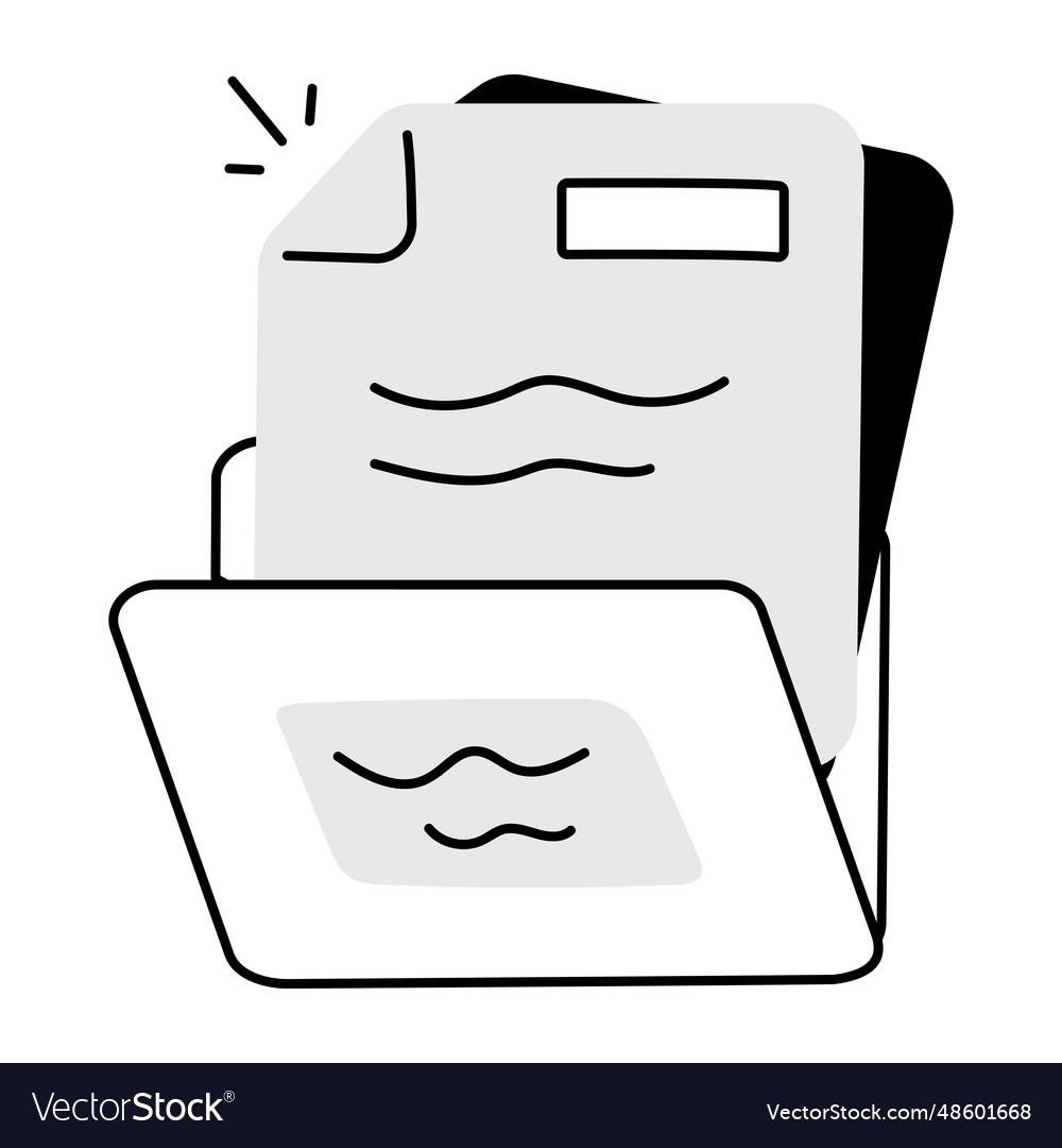 Data folder Royalty Free Vector Image - VectorStock