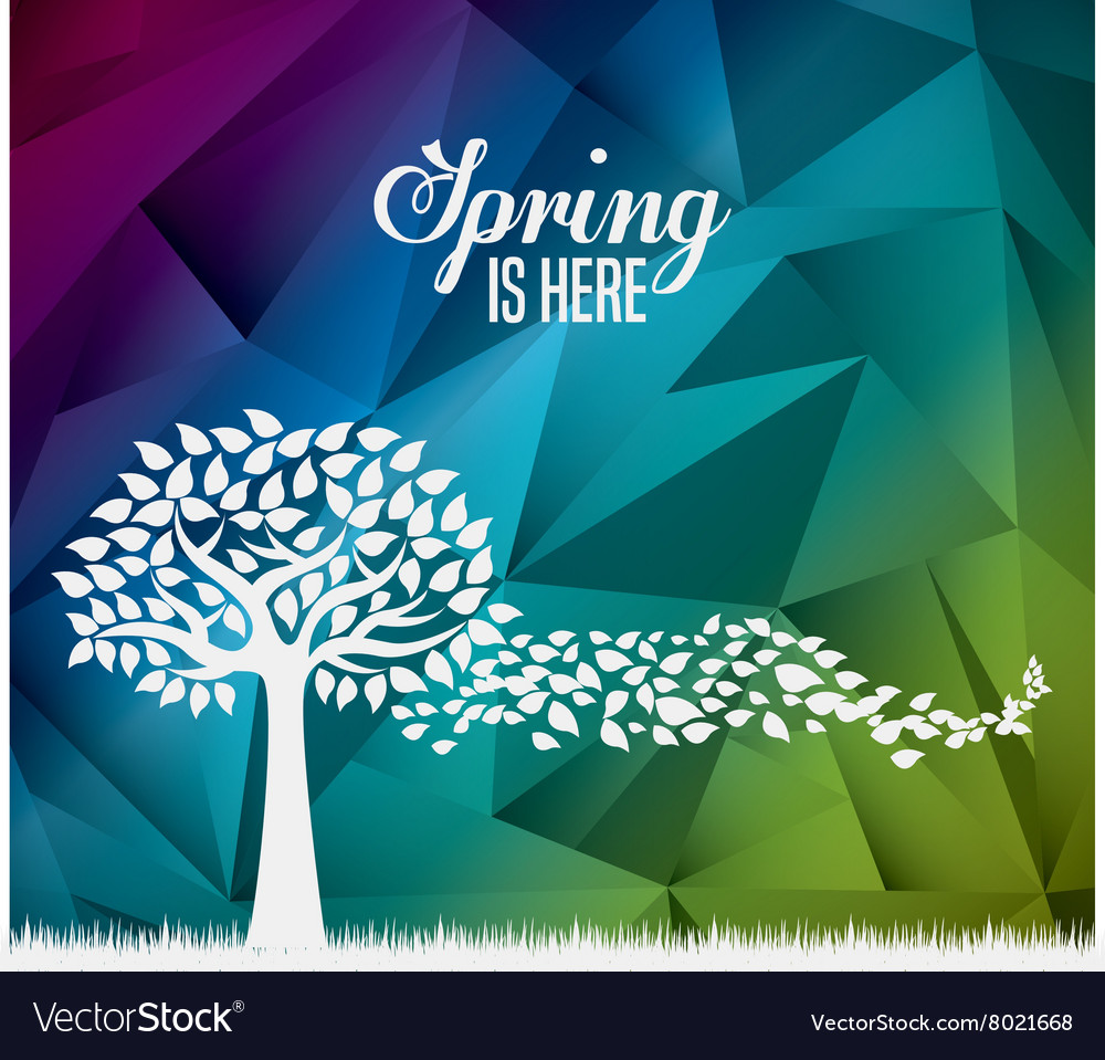 Hello spring design Royalty Free Vector Image - VectorStock