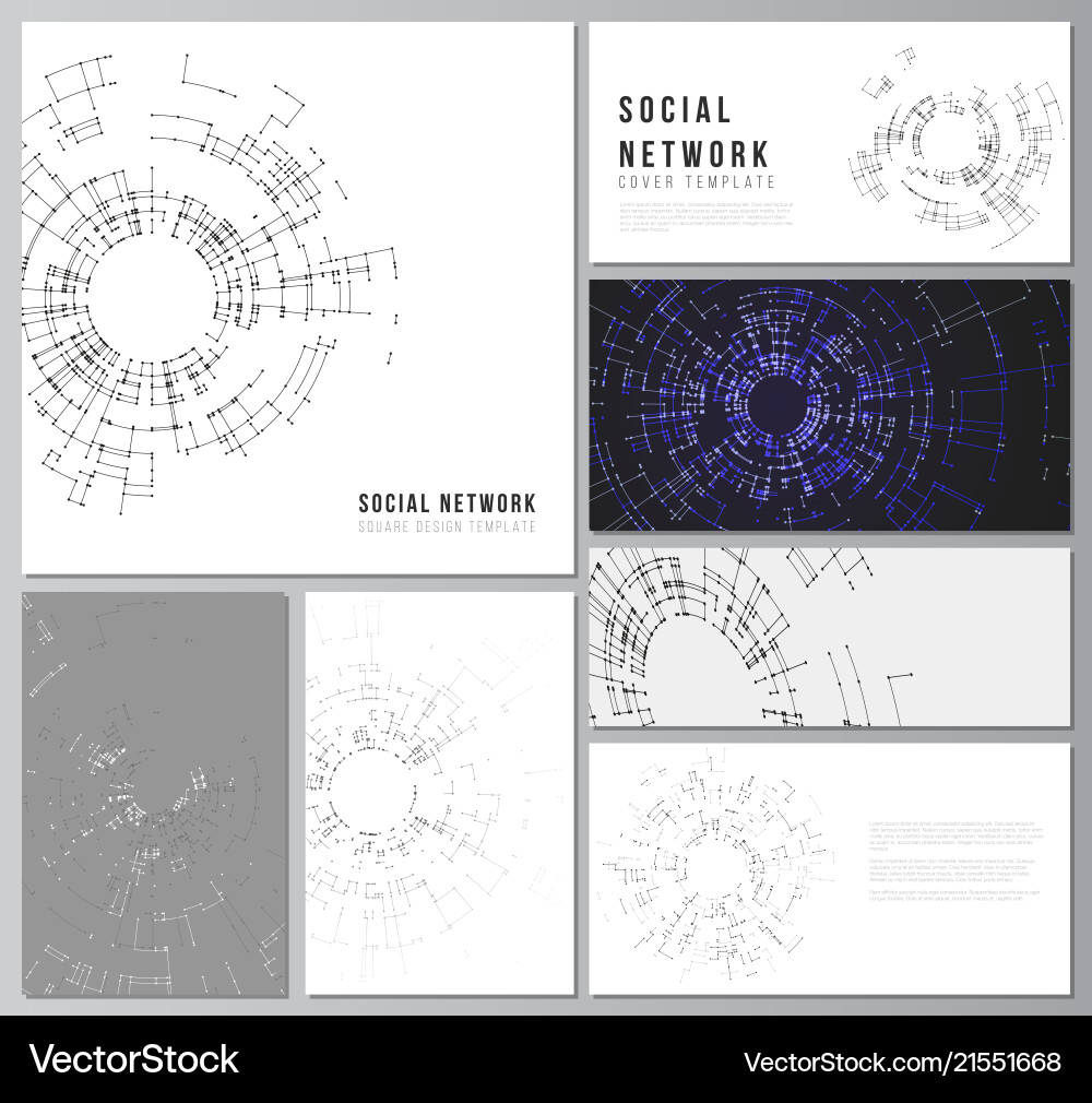 Minimalistic abstract layouts of modern Royalty Free Vector