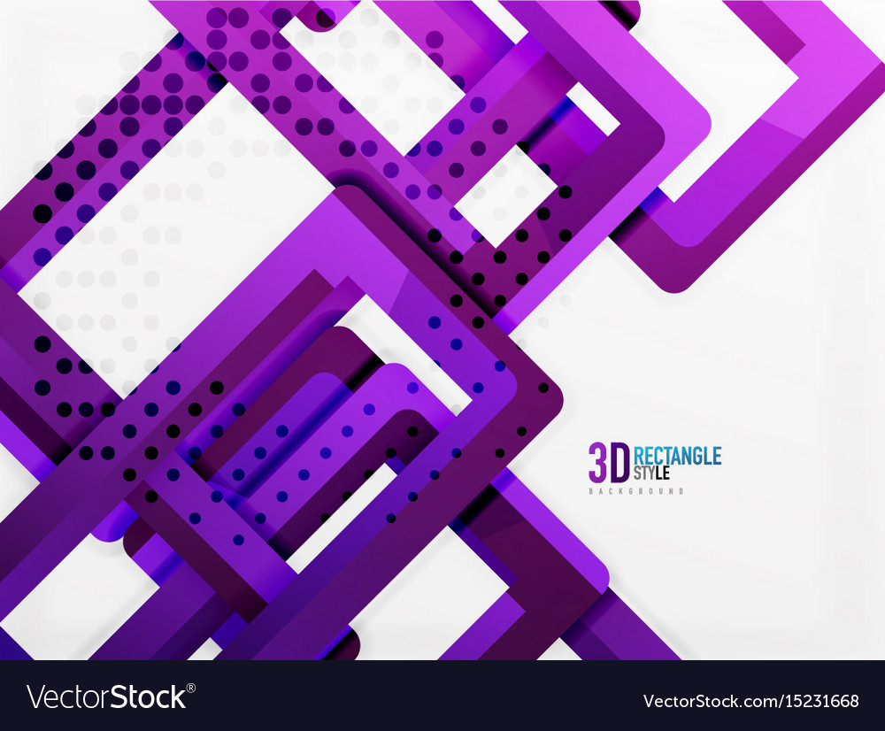 Rectangle tube elements background Royalty Free Vector Image