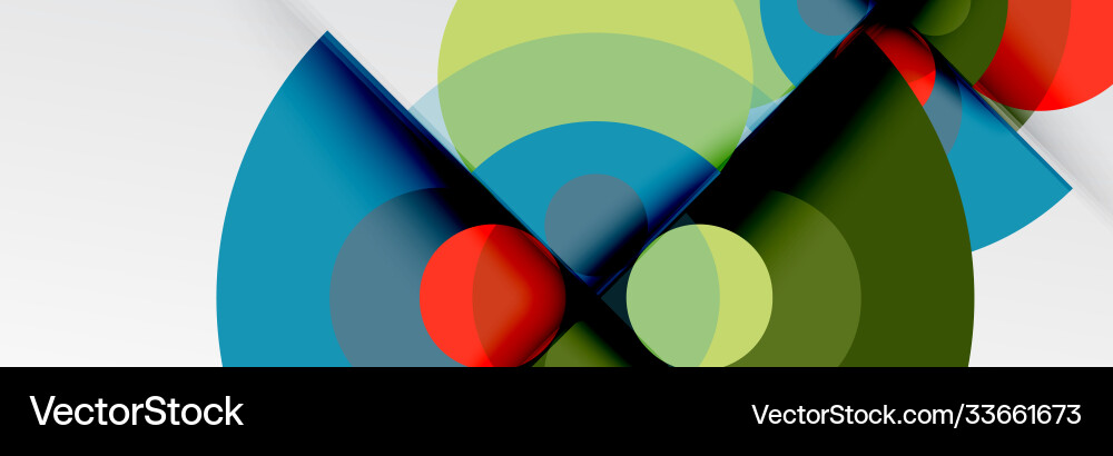 Bright color circles abstract round shapes Vector Image