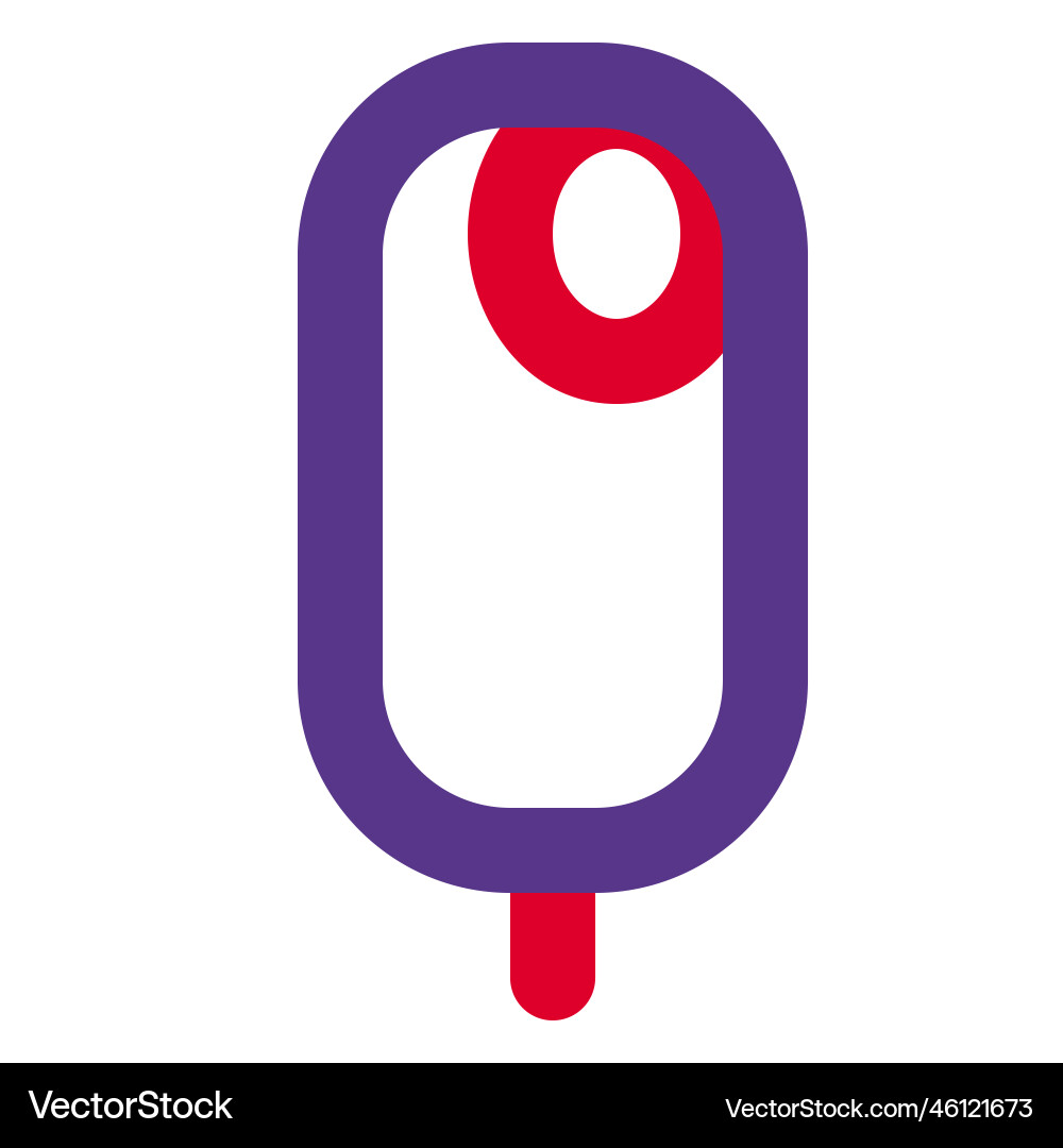 Juicy ice candy bar with flavored topping Vector Image