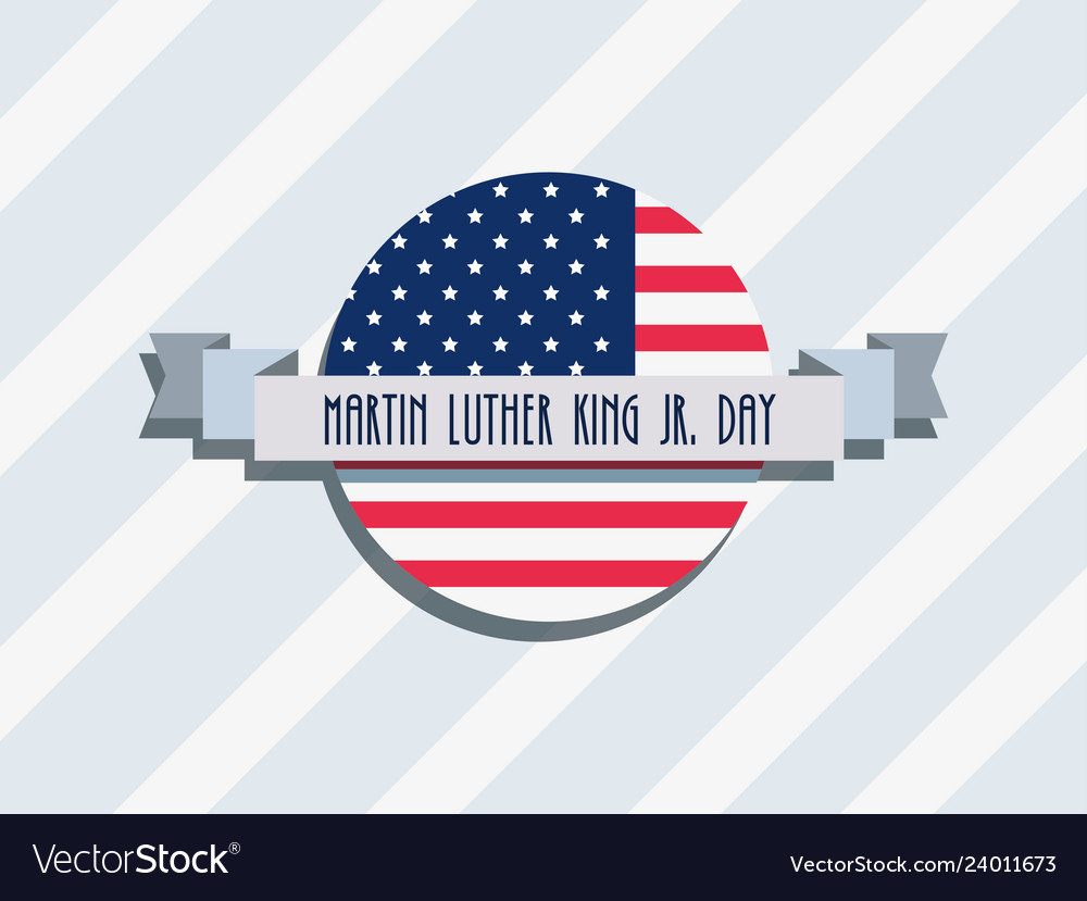 Martin luther king jr day poster Royalty Free Vector Image