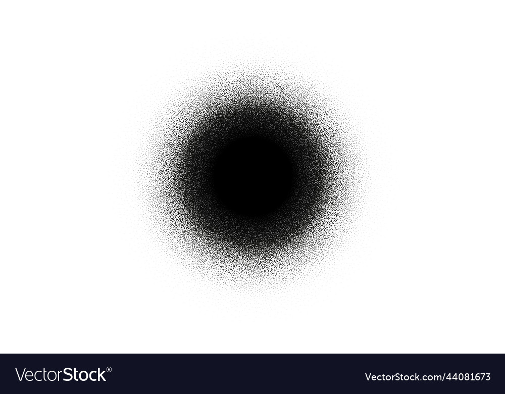 Noise Circle Grain Texture Spray Dot Pattern Vector Image