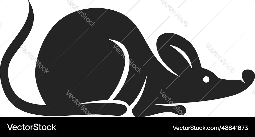 Rat logo template isolated brand identity icon Vector Image