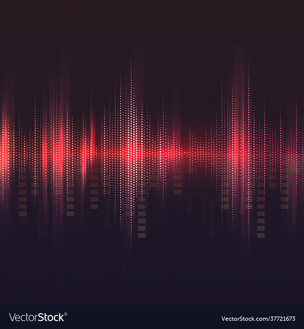 Red equalizer pattern background Royalty Free Vector Image