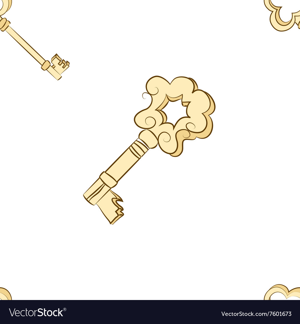 Seamless keys pattern Royalty Free Vector Image
