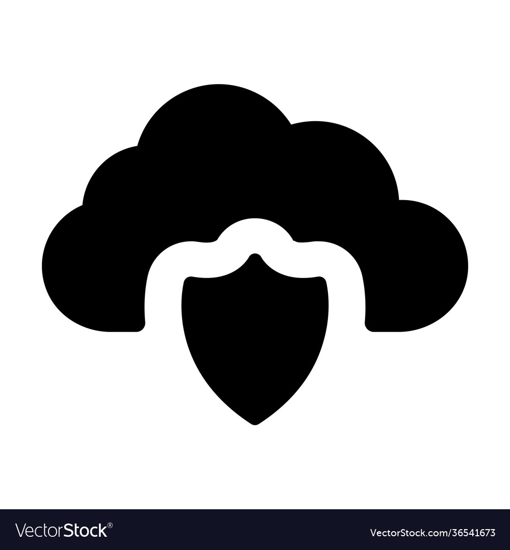 Secure cloud Royalty Free Vector Image - VectorStock